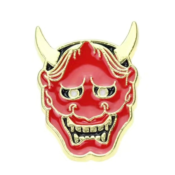 Jewelry | Red Devil Gold Enamel Pin | Poshmark